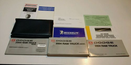 Sell 2004 DODGE RAM LARAMIE DIESEL OWNERS MANUAL 2500 3500 SLT ST ...