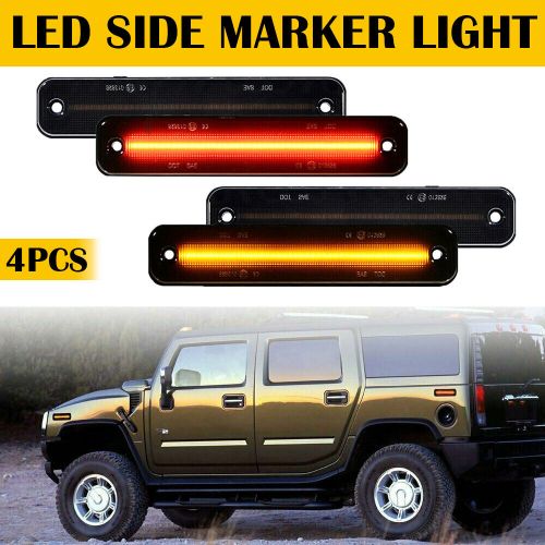 Sell Smoked lens Front LED Strip Side Marker Red Lights Fit For 2003 ...