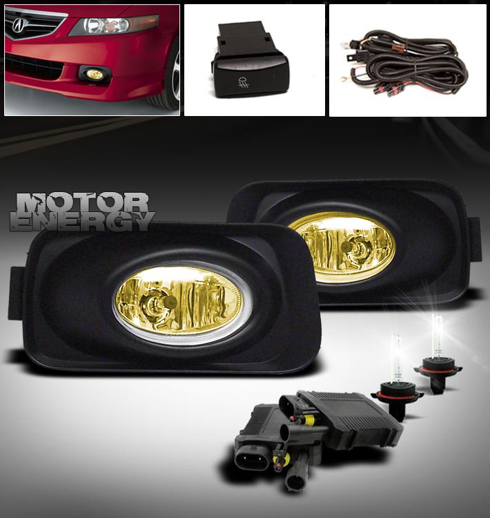 Sell 2003 2004 2005 2006 ACURA TSX 4DR BUMPER DRIVING JDM YELLOW FOG ...