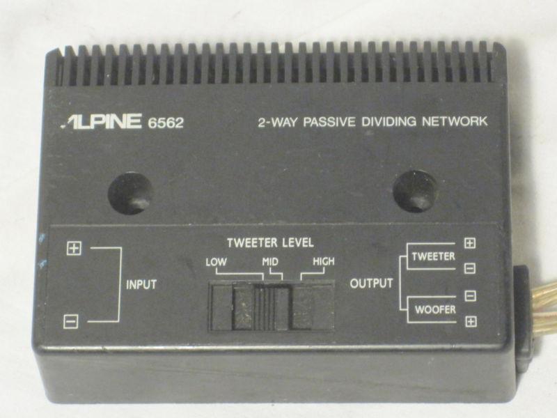 Sell ALPINE 6562 2-WAY PASSIVE DIVIDING NETWORK tweeter woofer switch ...