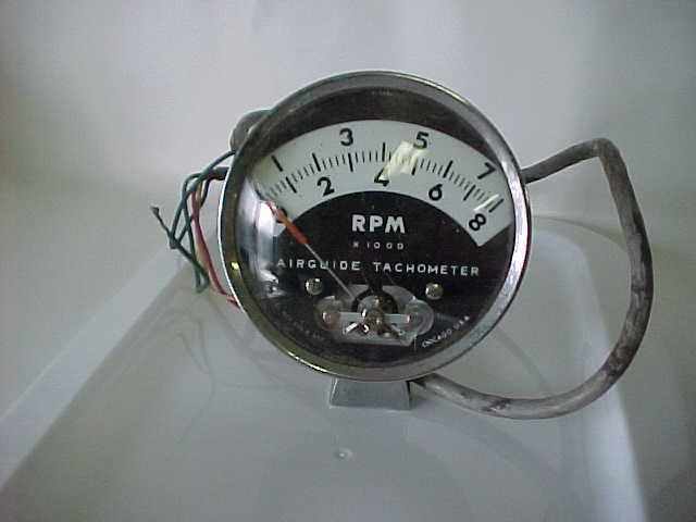 Sell Vintage AIRGUIDE Tachometer 8000 RPM Gauge 12 volt Dash Mounted ...