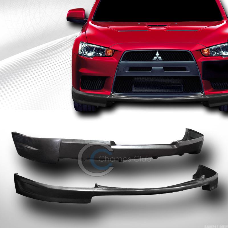 Sell BLK PU POLYRETHANE FRONT+REAR BUMPER SPOILER LIP KIT 2PC 08-12 ...