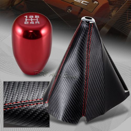 Purchase Carbon/Red Stitch Manual Shift Boot +Type-R Red 5-Speed ...