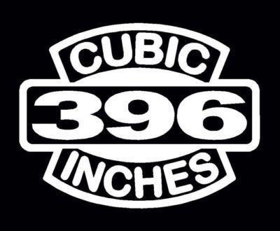 Purchase 2 V8 396 CUBIC INCHES ENGINE DECAL SET 396 CI EMBLEM STICKERS ...