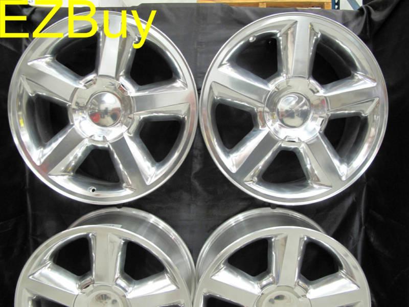 Purchase 20" INCH SILVERADO TAHOE FACTORY STYLE POLISHED SET OF FOUR ...
