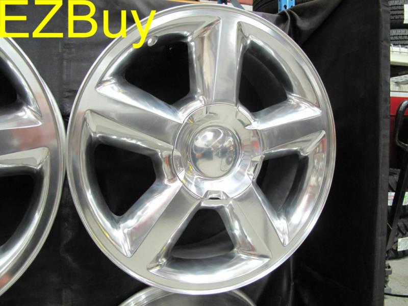 Purchase 20" INCH SILVERADO TAHOE FACTORY STYLE POLISHED SET OF FOUR ...