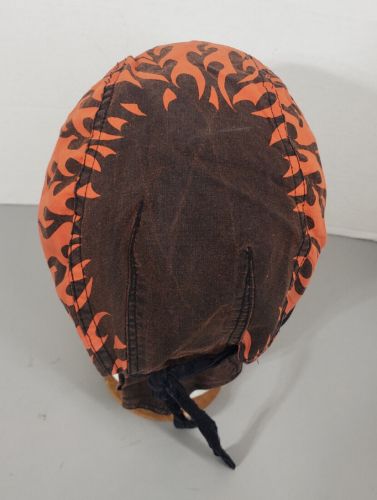 Purchase Orange and Black Flames Bandana Biker Do wrap Skull cap Doo ...