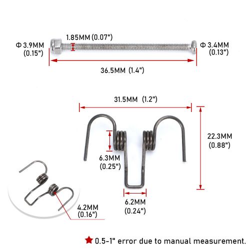 Purchase S1359-8 Baggage Door Latch Repair Kit Spring For Cessna 182 ...