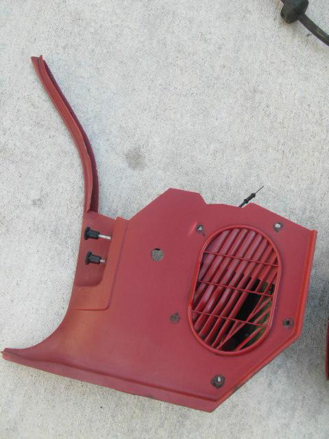 Purchase 70-81 CAMARO Z28 FIREBIRD TRANS AM RED NON A/C KICK PANEL TRIM ...