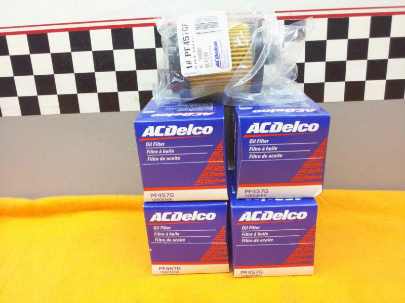 Purchase LOT OF 5 ACDelco PF457GF Engine Oil Filter 12605566 in ...