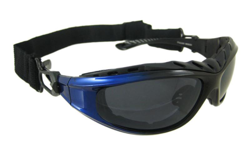 Purchase Blue Interchangeable Motorcycle Riding Goggles 4 Lenses in ...