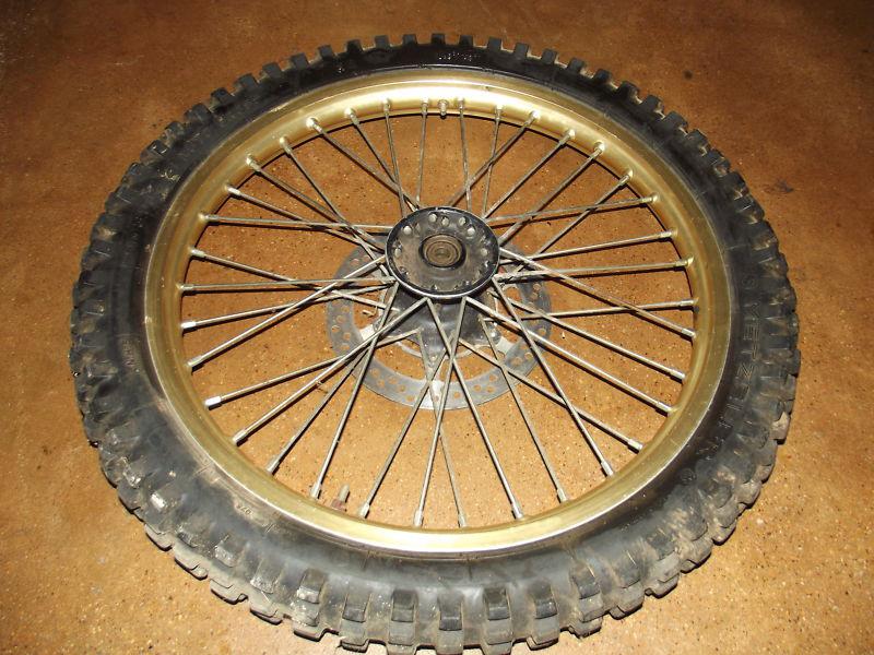 Purchase Yamaha YZ125 YZ250 YZ 125 250 Gold Front Wheel Rim Hub Rotor ...