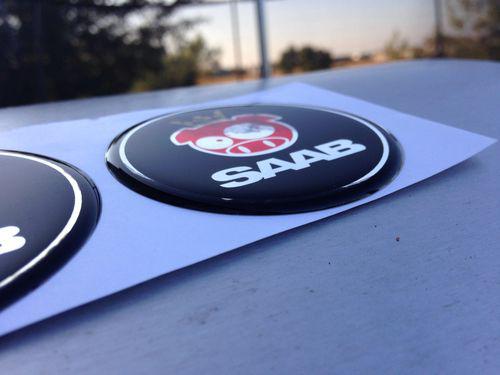 Purchase SAAB Black Rally Pig Emblem decal 9-2X Hood Trunk 2.5"/63.5mm ...