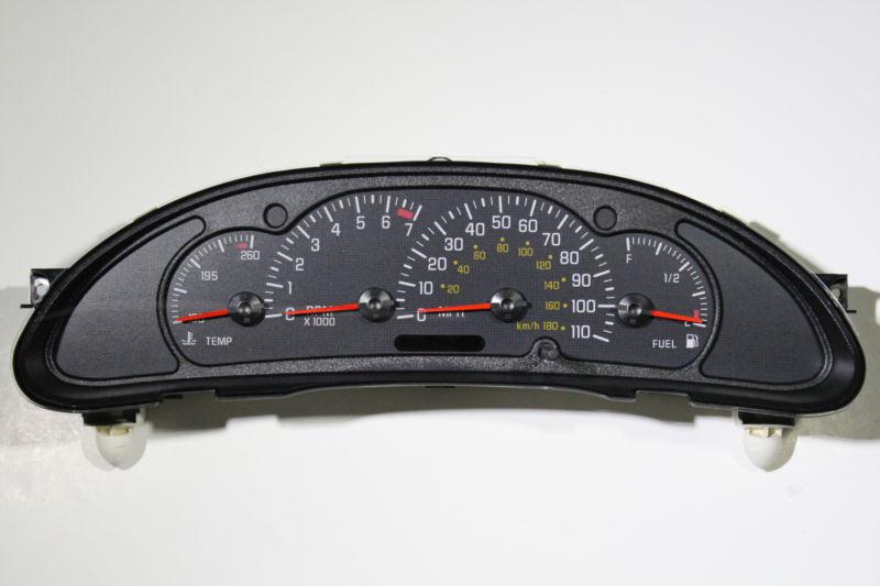 Purchase BUY REBUILT SUNFIRE DASH ODOMETER CLUSTER WITH RED ESCALADE ...