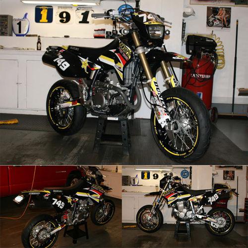 Purchase full graphic kit for a suzuki drz400sm drz400 sm drz in ...