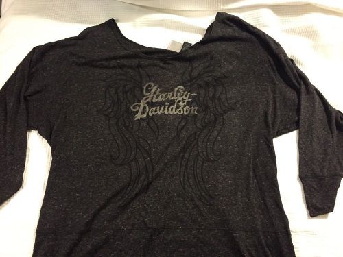 Buy Harley Davidson Women's Grey Bolero Style Shirt - Size 3W in ...