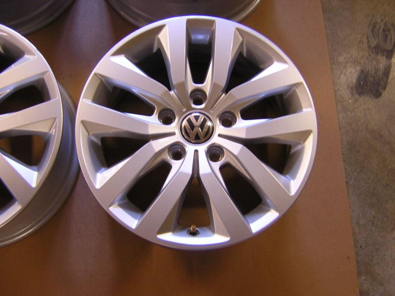 Buy 2012 VW VOLKSWAGEN ROUTAN 17" FACTORY OEM ALLOY WHEELS RIMS SET ...