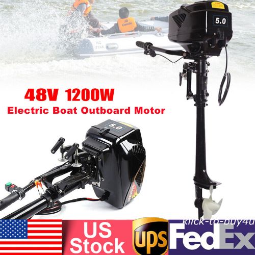 Buy HANGKAI Heavy Duty 1200W 48V Brushless Electric Boat Outboard Motor Boat Engine in Chino ...