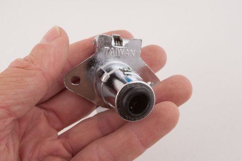 Buy Pollak 4 Way Connector Female Socket 11-410 Trailer RV NOS Chrome ...