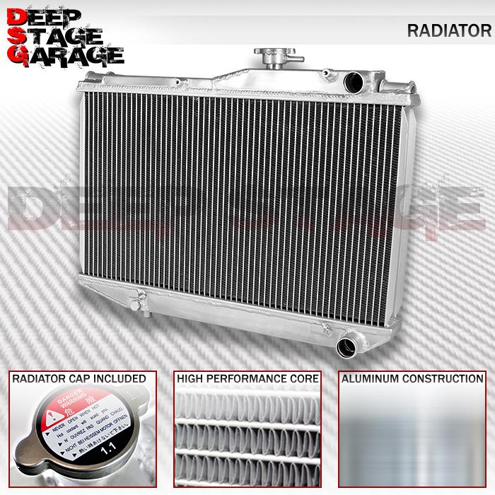Buy ALUMINUM RACING DUAL CORE 2-ROW COOLING RADIATOR 86-87 COROLLA AE86 ...