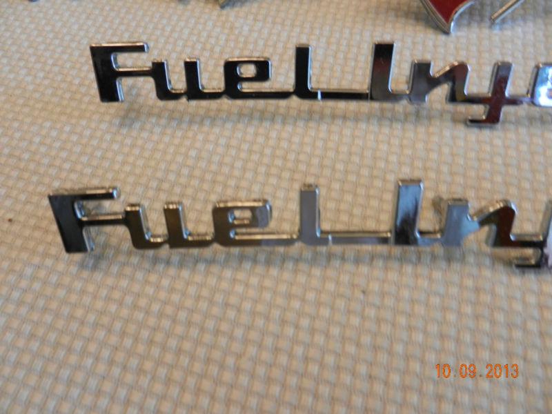 Find 1957 CHEVROLET FUEL INJECTION & CROSSED FLAGS EMBLEM N.O.S. WITH ...