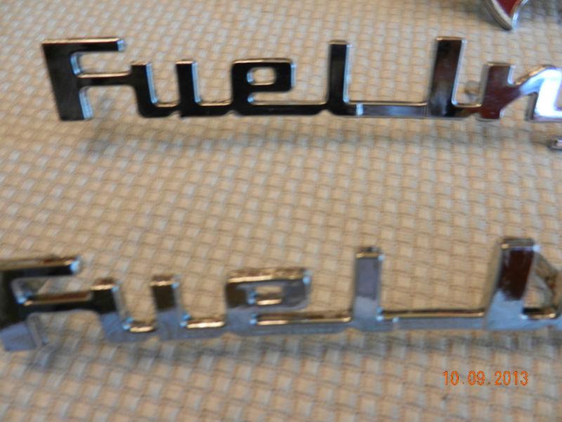 Find 1957 CHEVROLET FUEL INJECTION & CROSSED FLAGS EMBLEM N.O.S. WITH ...