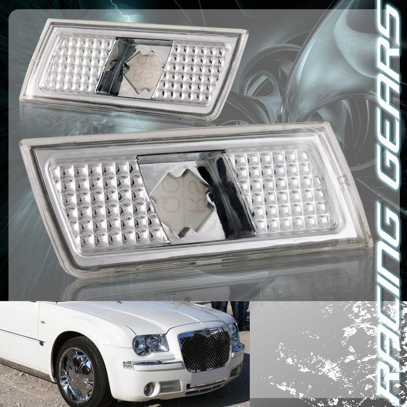 Find 2005-2010 Chrysler 300 300c Chrome Housing Clear Lens Side Marker ...