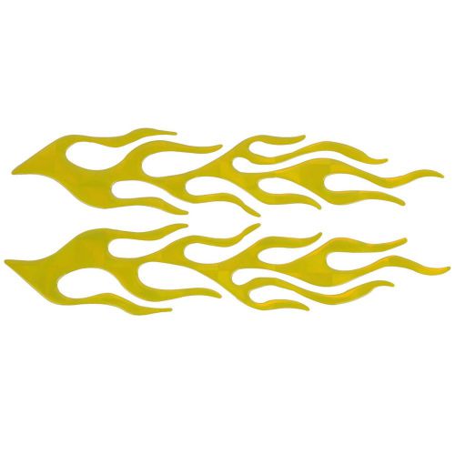 Find Yellow Soft Gel Flame Sticker Decal Decoration for Motorcycle ...