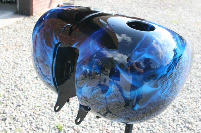 Find HARLEY DAVIDSON FATBOY GAS TANK AND FENDERS CUSTOM PAINTED FLAMES ...