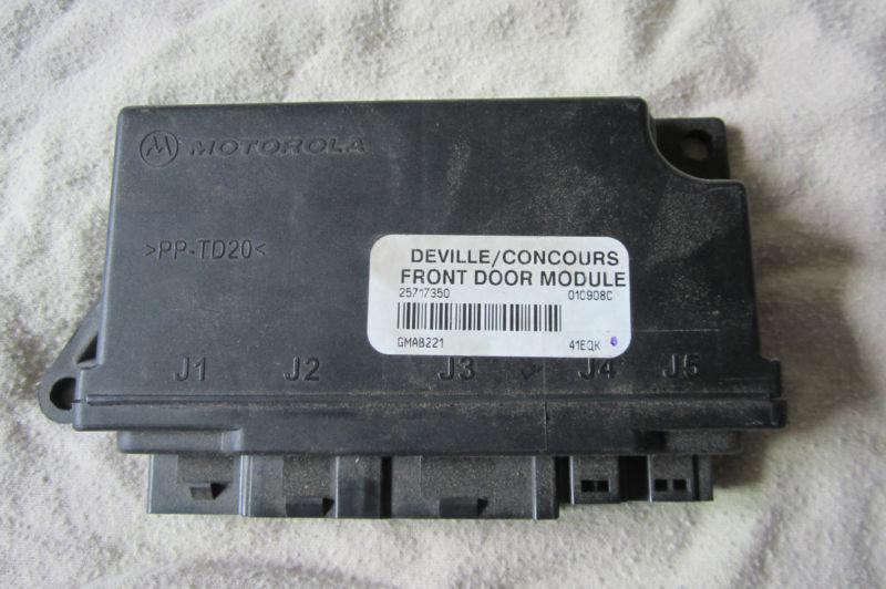 Find 00 01 02 03 04 05 CADILLAC DEVILLE CONCOURS FRONT DOOR CONTROL ...