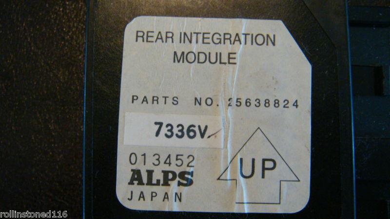 Find CADILLAC SEVILLE SLS STS 25638824 REAR INTEGRATION MODULE 98 99 00 ...