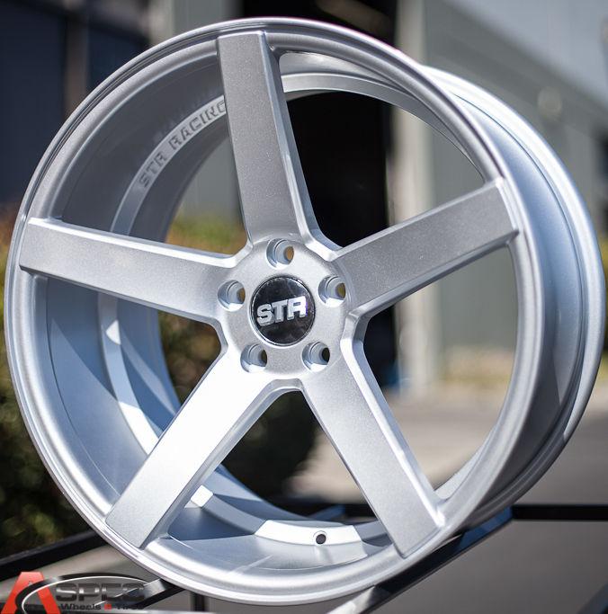Find STR 607 20X9 +15 20X10.5 +20 5X120 SILVER CONCAVE STYLE RIM WHEEL ...
