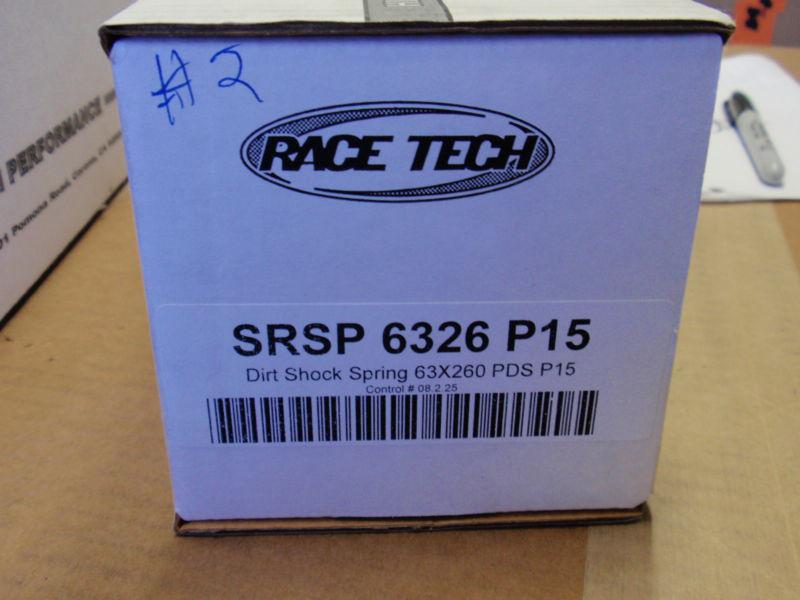 Sell RACE TECH REAR SHOCK SPRING KTM SXF / EXC PART# SRSP6326P15 in ...