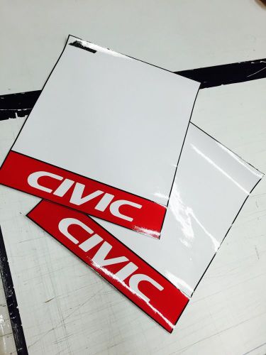 Sell J's Racing MAGNET track number plates RED HONDA CIVIC JDM EF EG EK ...