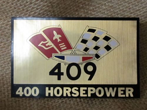 Sell 1961-1965 Impala 409 400 HORSEPOWER GM AIR CLEANER DECAL Vintage ...