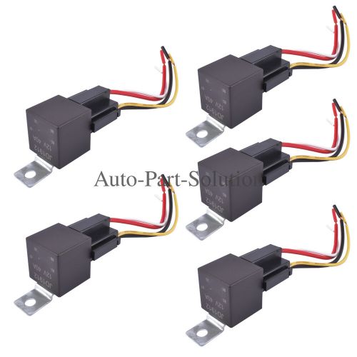 Sell 5Pcs 12V 40 Amp Car SPDT Automotive Relay DC 4 Pin 4 Wires with ...