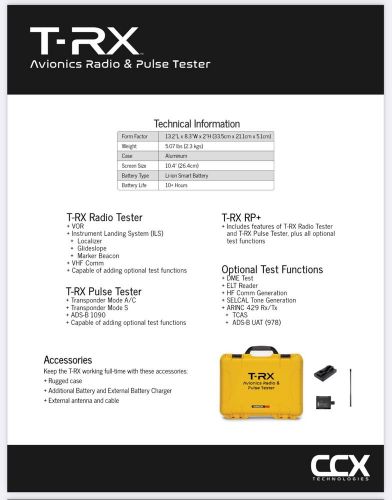 Sell CCX T-RX avionics test set in Marshall, Texas, United States, for ...