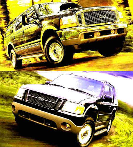 Purchase 2001 FORD SUV BROCHURE -EXPLORER-EXPEDITION-EXCURSION-ESCAPE ...