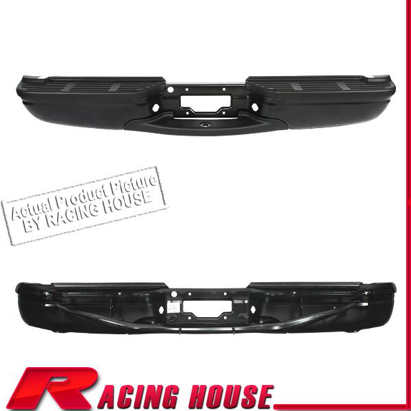 Purchase REAR STEP BUMPER REPLACEMENT STEEL BAR W/PAD 99-07 F250 F350 ...