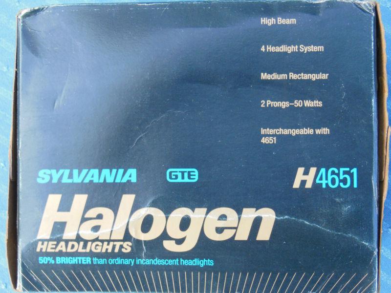 Purchase SYLVANIA GTE H4651 HALOGEN HEADLIGHT..HIGH BEAM..2 PRONGS..50 ...