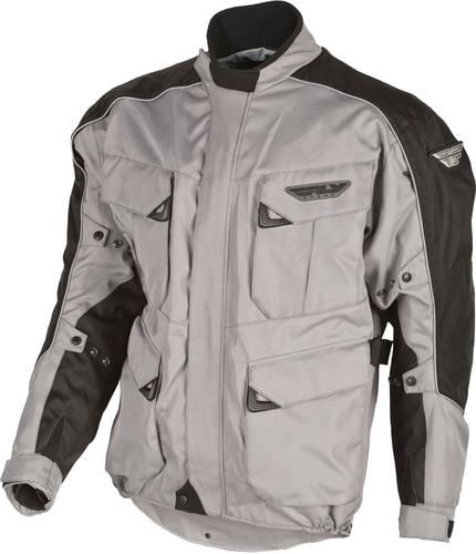 Purchase Fly Racing Terra Trek 3 Motorcycle Jacket Silver/Black Medium ...