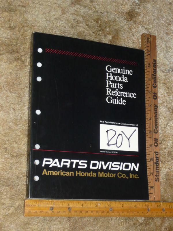 Buy Genuine Honda Parts Reference Guide August 1996 Book see pic in ...