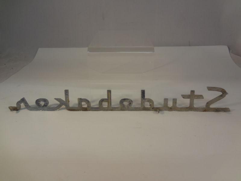 Buy USED Studebaker Chrome Script Emblem Nameplate G-216 in Youngwood ...