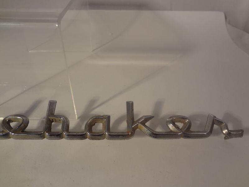 Buy USED Studebaker Chrome Script Emblem Nameplate G-216 in Youngwood ...