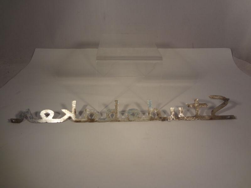 Buy USED Studebaker Chrome Script Emblem Nameplate G-216 in Youngwood ...