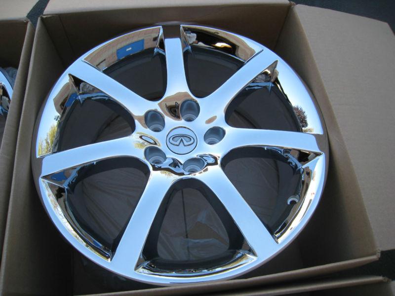 Buy 18" INFINITI G35 FACTORY OEM CHROME WHEELS MAXIMA ALTIMA Q45 M35 16 ...