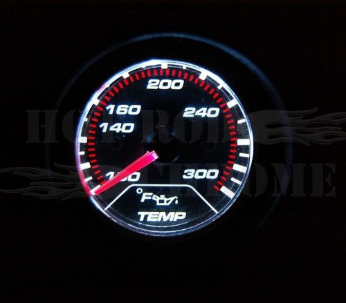 Buy SMOKE LENS ELECTRIC 2'' OIL TEMP GAUGE WITH CHROME BEZEL & LED ...