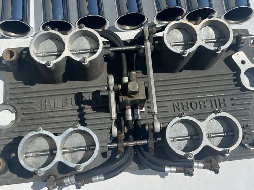 Buy Vtg SBC Small Block Chevrolet HILLBORN Fuel Injection w/ Stacks Hot ...