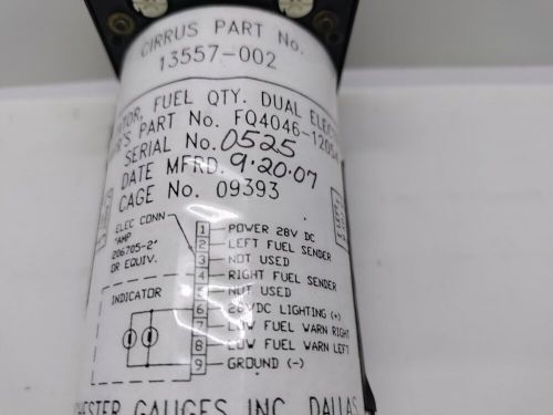 Buy rochester indicator fuel qty. for cirrus # 13557-002 as removed in ...