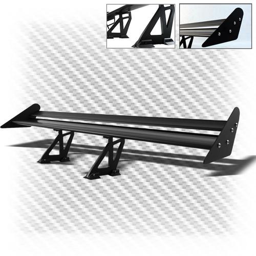 Buy ALUMINUM GT-3 DOUBLE DECK RACING STYLE MATT BLACK GT WING TRUNK ...